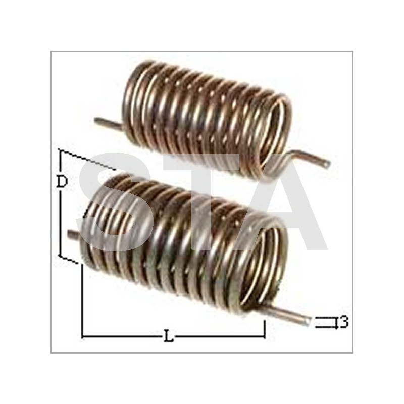 Ressort de torsion Fiam L 47 mm D 27 mm torsion gauche