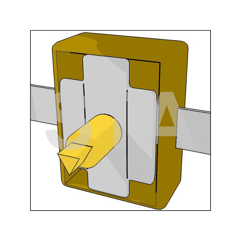 Gamme pompier : Verrou pompier triangle 1mm